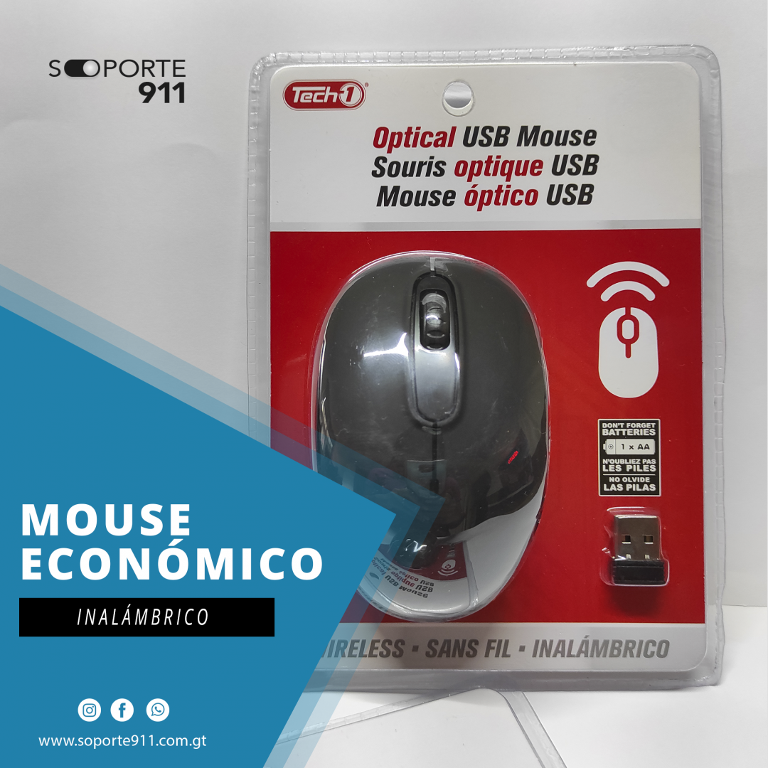 Mouse Inalámbrico económico – Soporte911